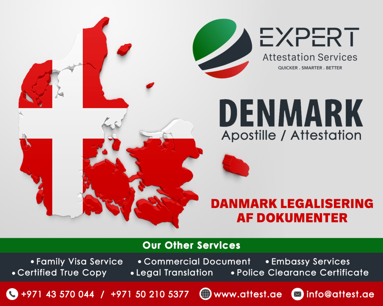 Denmark Apostille / Attestation | Expert Attestation Services UAE